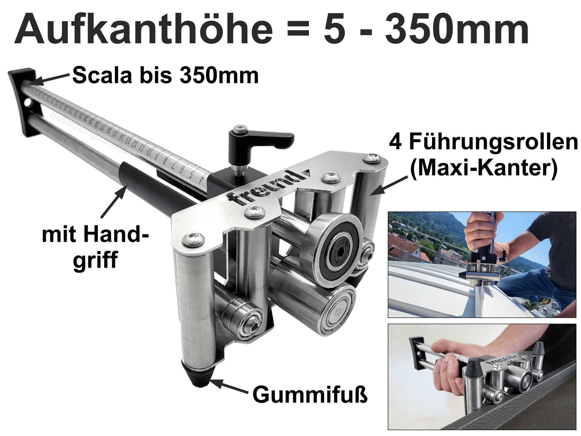 91750000 Maxi-Kanter mit Handgriff (4 Rollen) kantet von 0-100 ...