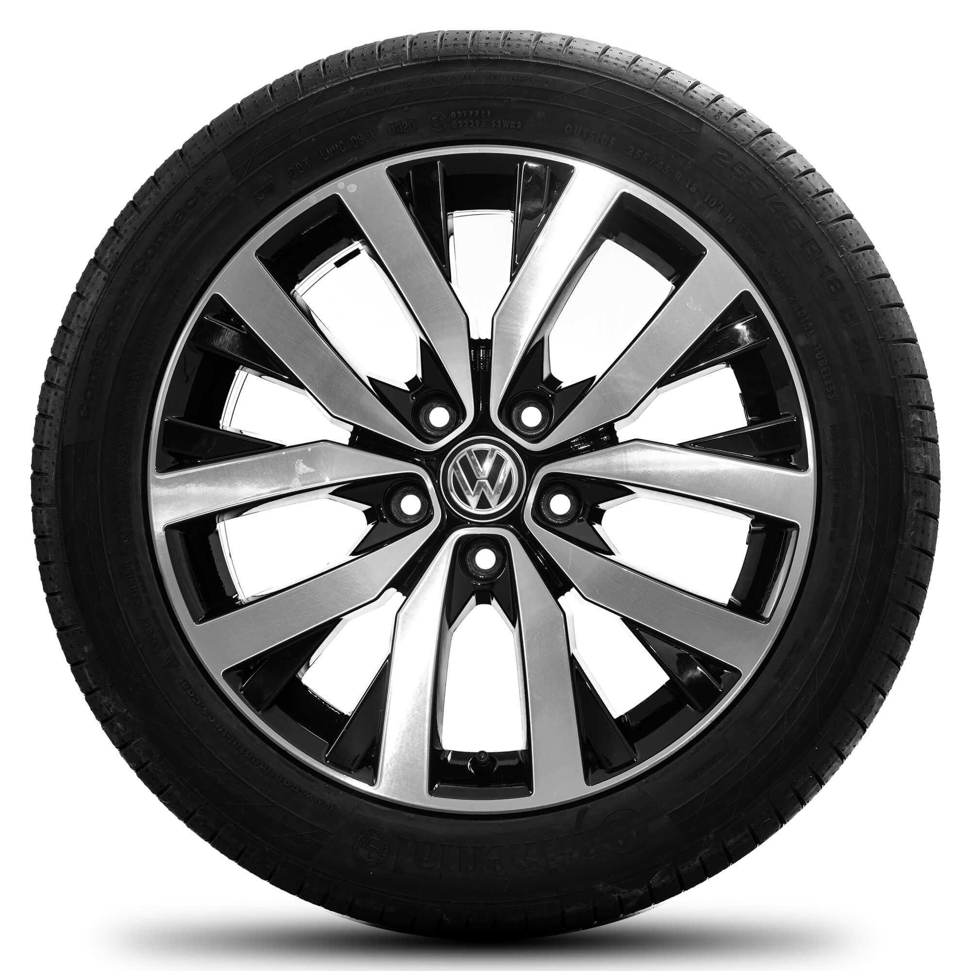 VW 18 Zoll Felgen Bus Caravelle T5 T6 T6.1 Sommerreifen Toluca 7E0601025H