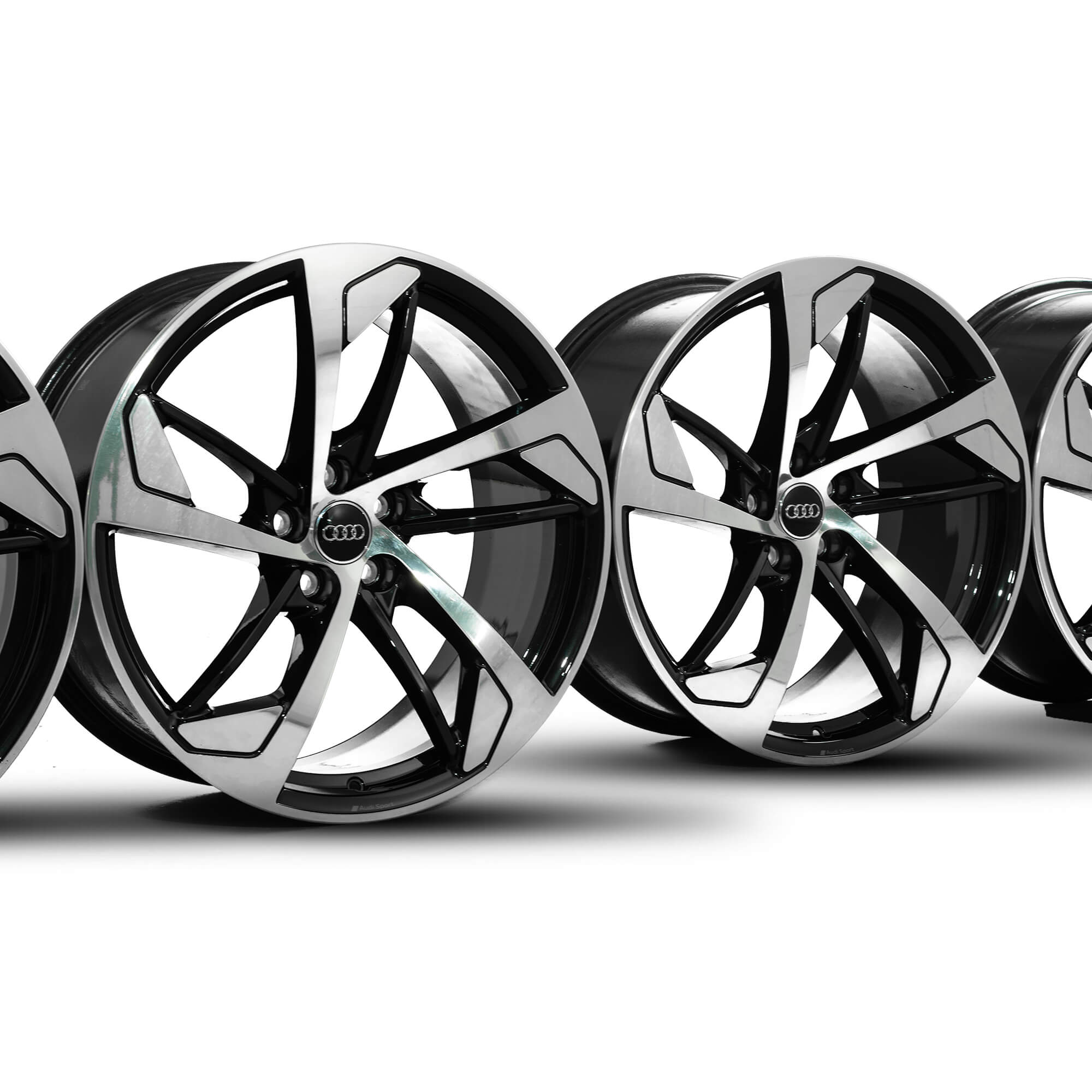 Audi 20 inch rims A5 S5 B8 8T 8W0601025CN Trapezoid black alloy rims NEW