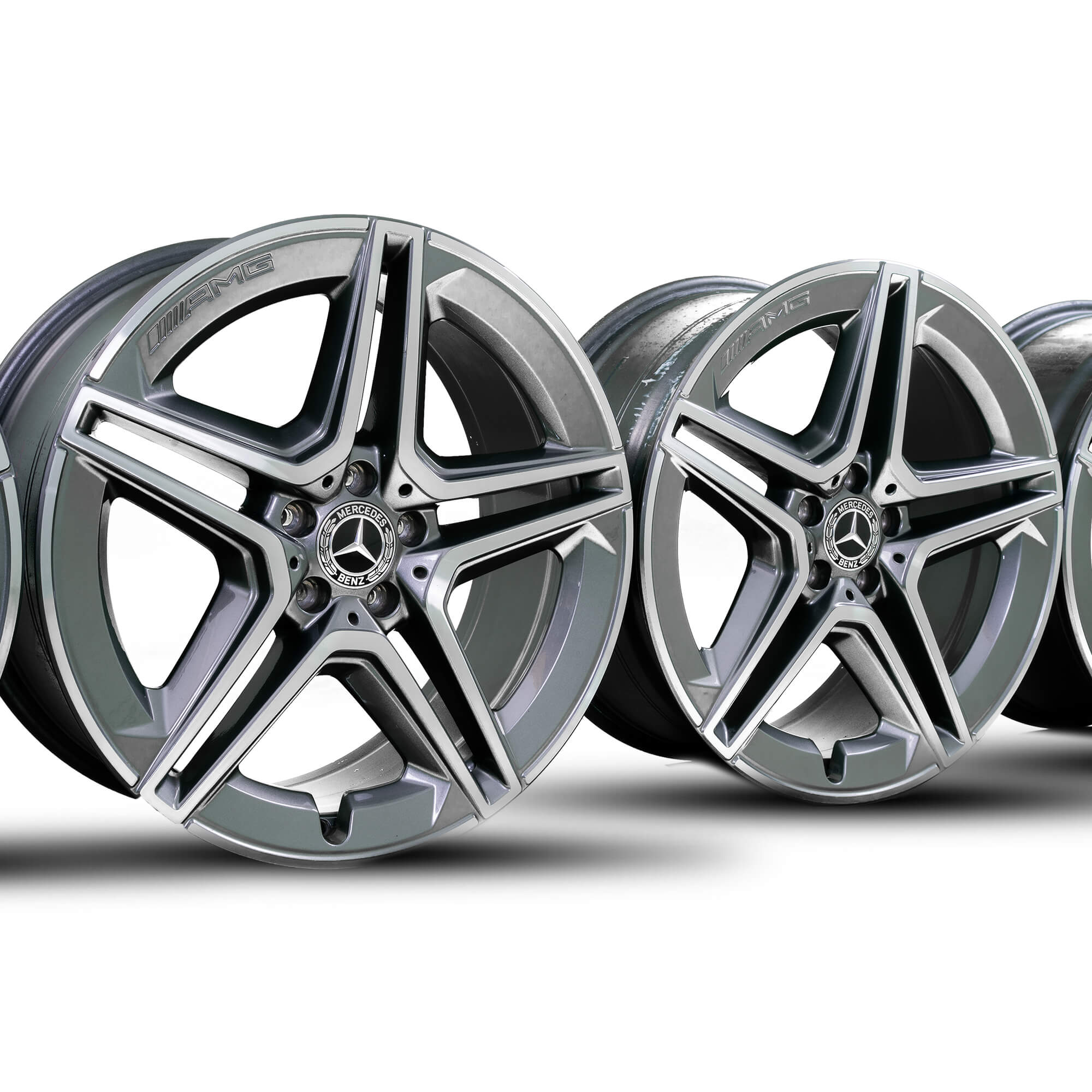 4x Mercedes 20 inch velgen GLE V167 W167 aluminium velgen A1674013200 ...