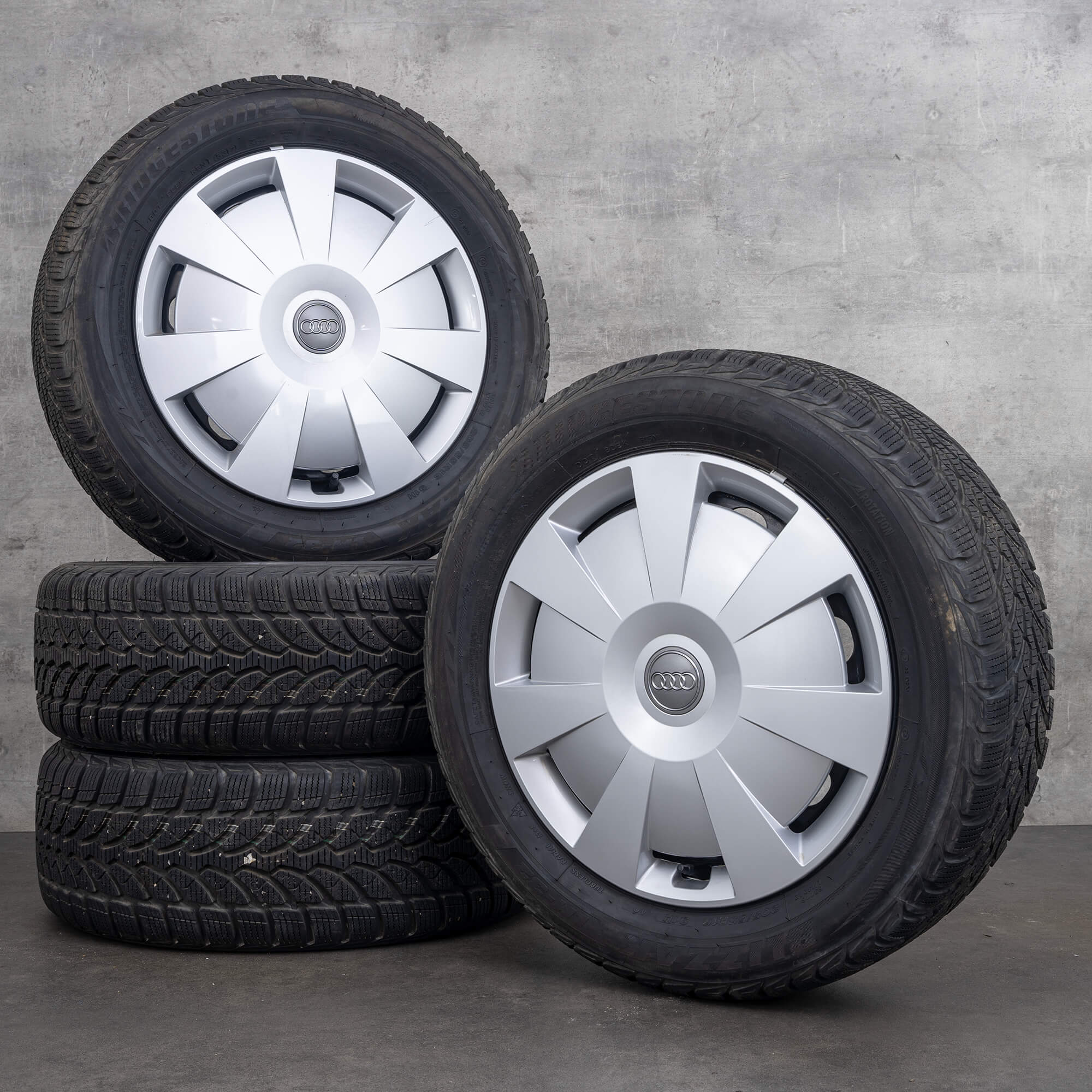 Audi 16 Inch Steel Rims A3 8V Winter Tires Complete Wheels 5Q0601025BG Audi 16 Inch Steel Rims A3 8V Winter Tires Complete Wheels 5Q0601025BG