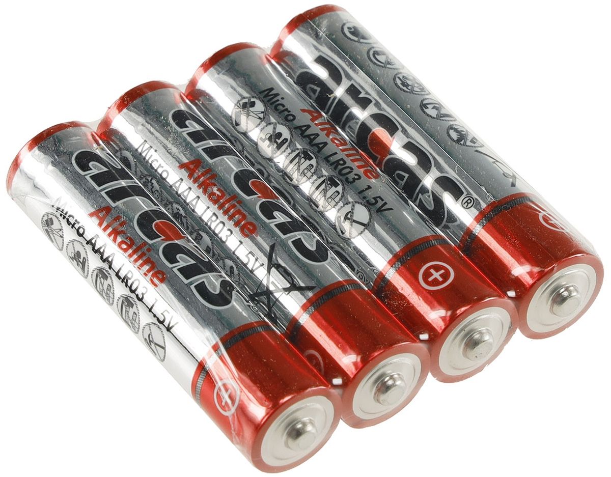 Micro-Batterien ARCAS Alkaline Typ AAA/LR03, 1,5V, 36er Flat-Pack ...