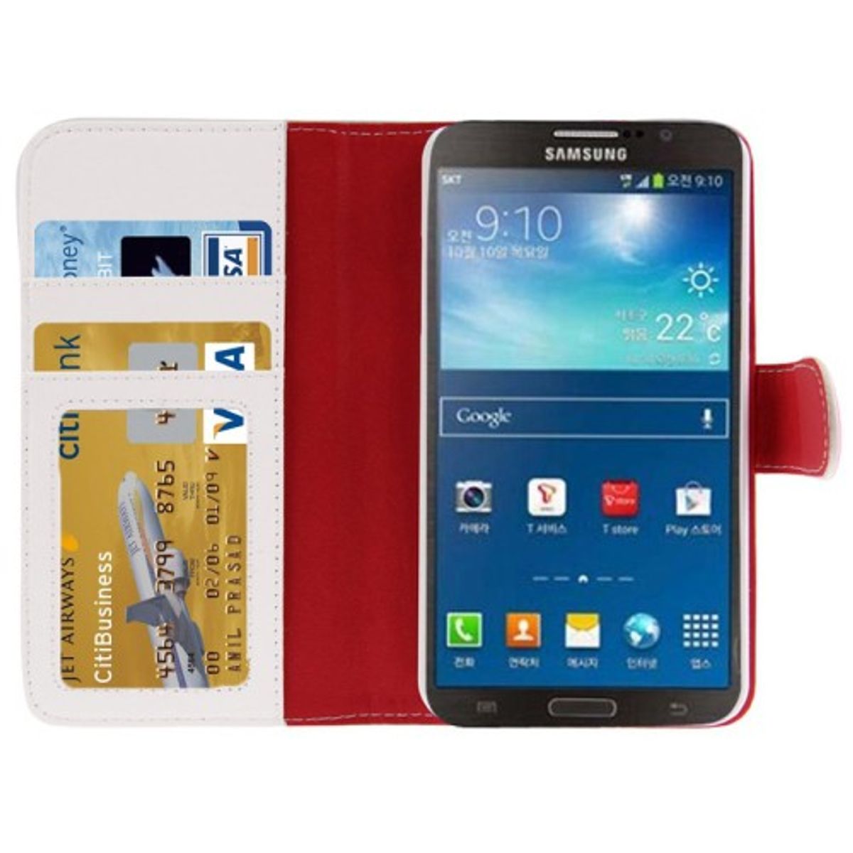 Schutzhülle Case (Flip Quer) für Handy Samsung Galaxy Round G910 ...