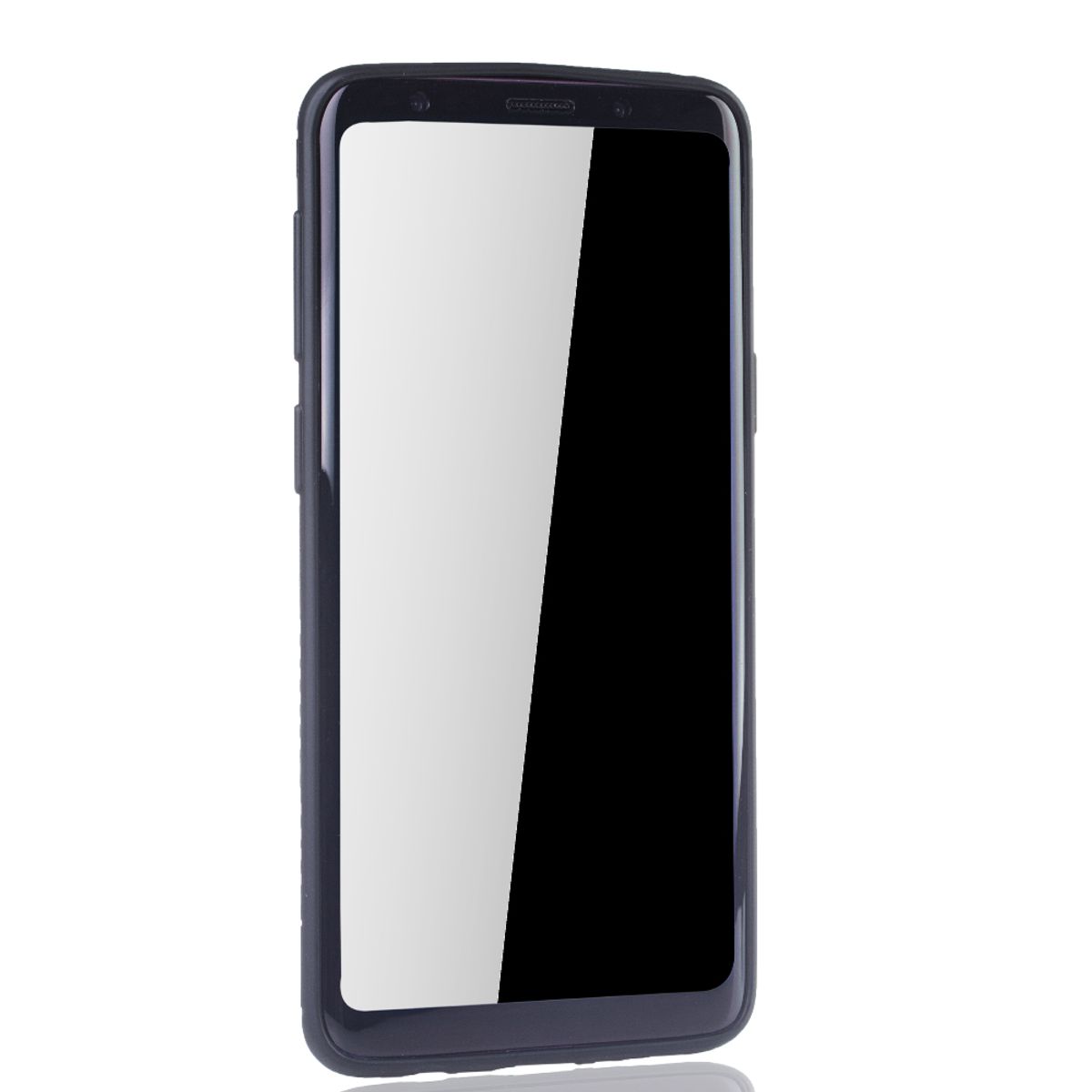 Samsung Galaxy S9 Handyhülle Schutzcase Carbon Optik Bumper Schwarz ...