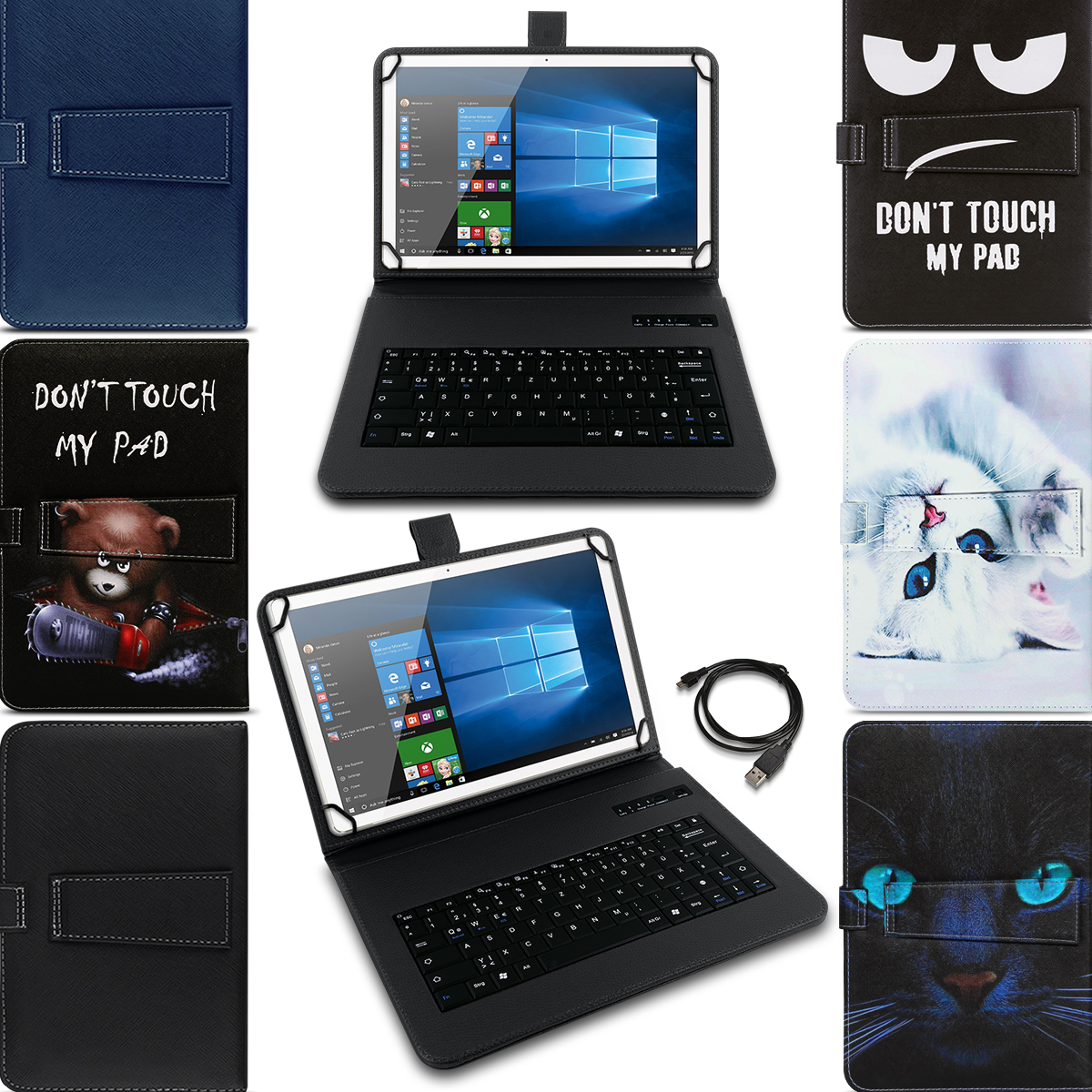 Schutzhülle Tastatur für Nokia T20 T21 Tablet Keyboard Hülle Bluetooth ...