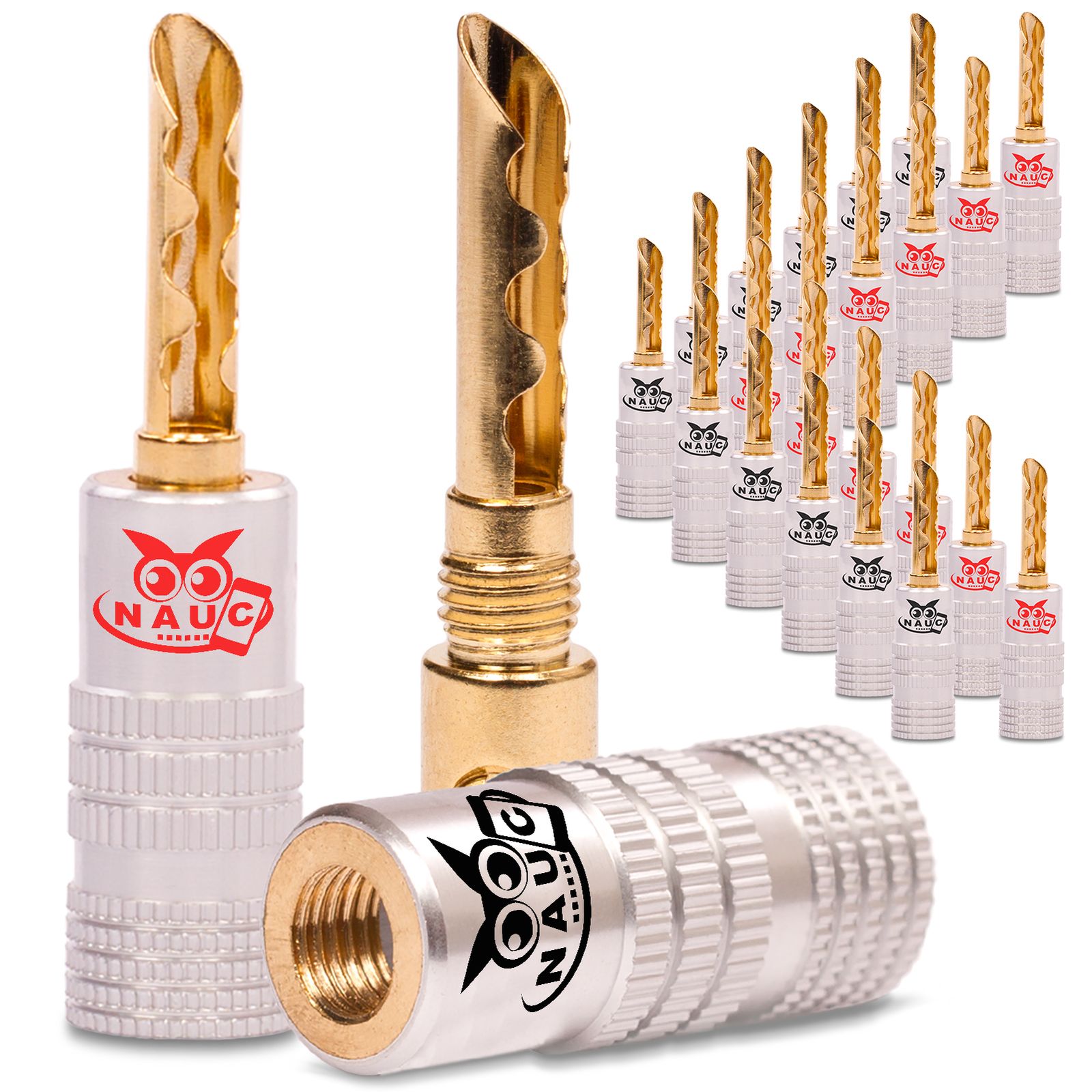 Hohl Bananenstecker Vergoldet 28x Stecker NAUC Steckverbinder ...