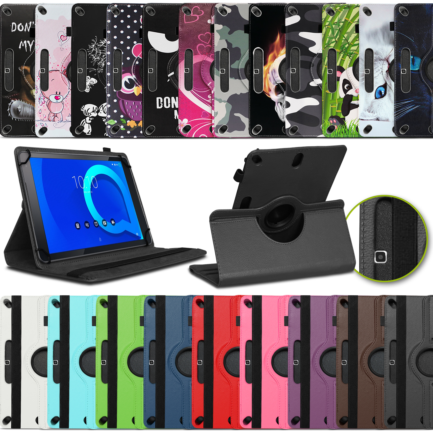 Schutzhülle für Alcatel 3T 10 Tablet Tasche Case Hülle Schutz Cover 360 ...