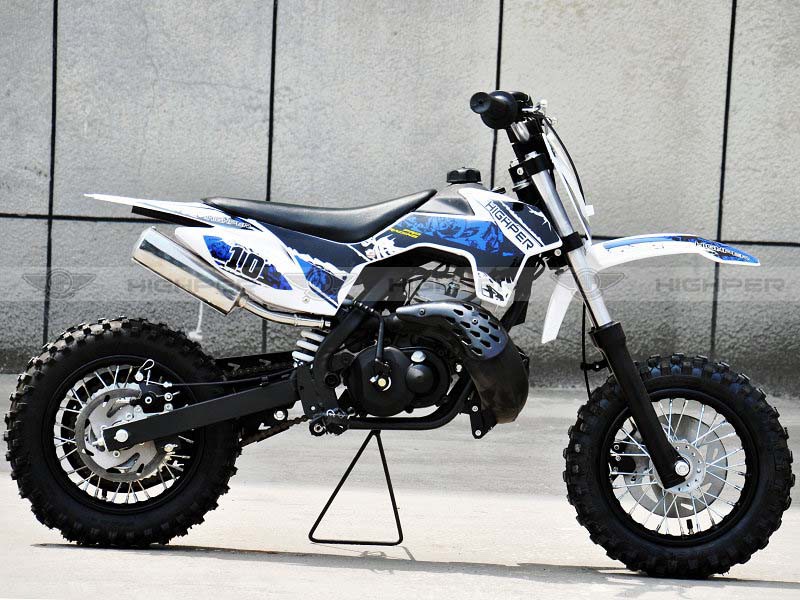 Kinder Motorrad 50ccm 2 Takt - Dirt Bike mit 12/ 10 Zoll Reifen - Power ...