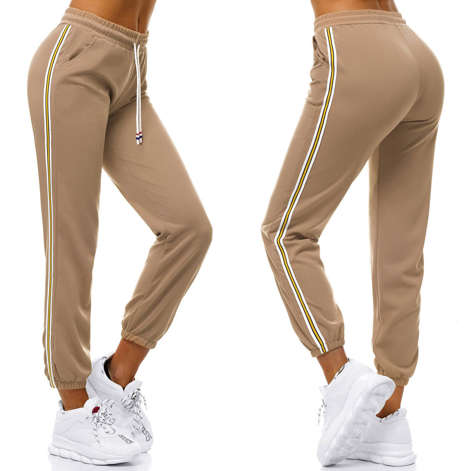 Trainingshose Jogging Sport Jogger Fitness Hose Freizeit Damen Ozonee