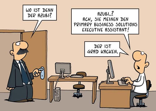 Postkarten Online-Shop | Lustig – Sprüche – Mann/Frau – Büro – Cartoon