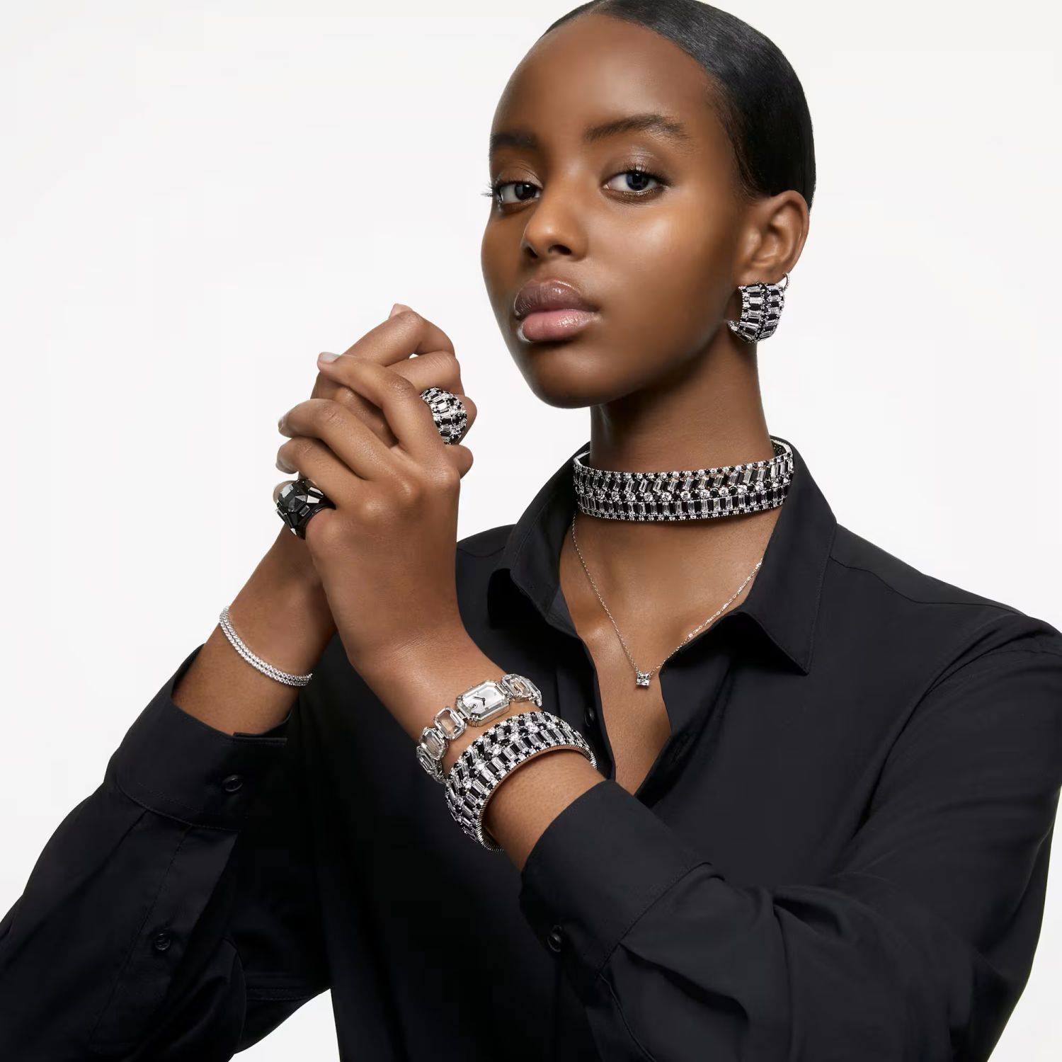 SWAROVSKI STILLA:PE DROP M CRY/RHS 5636717 | Watchroom24