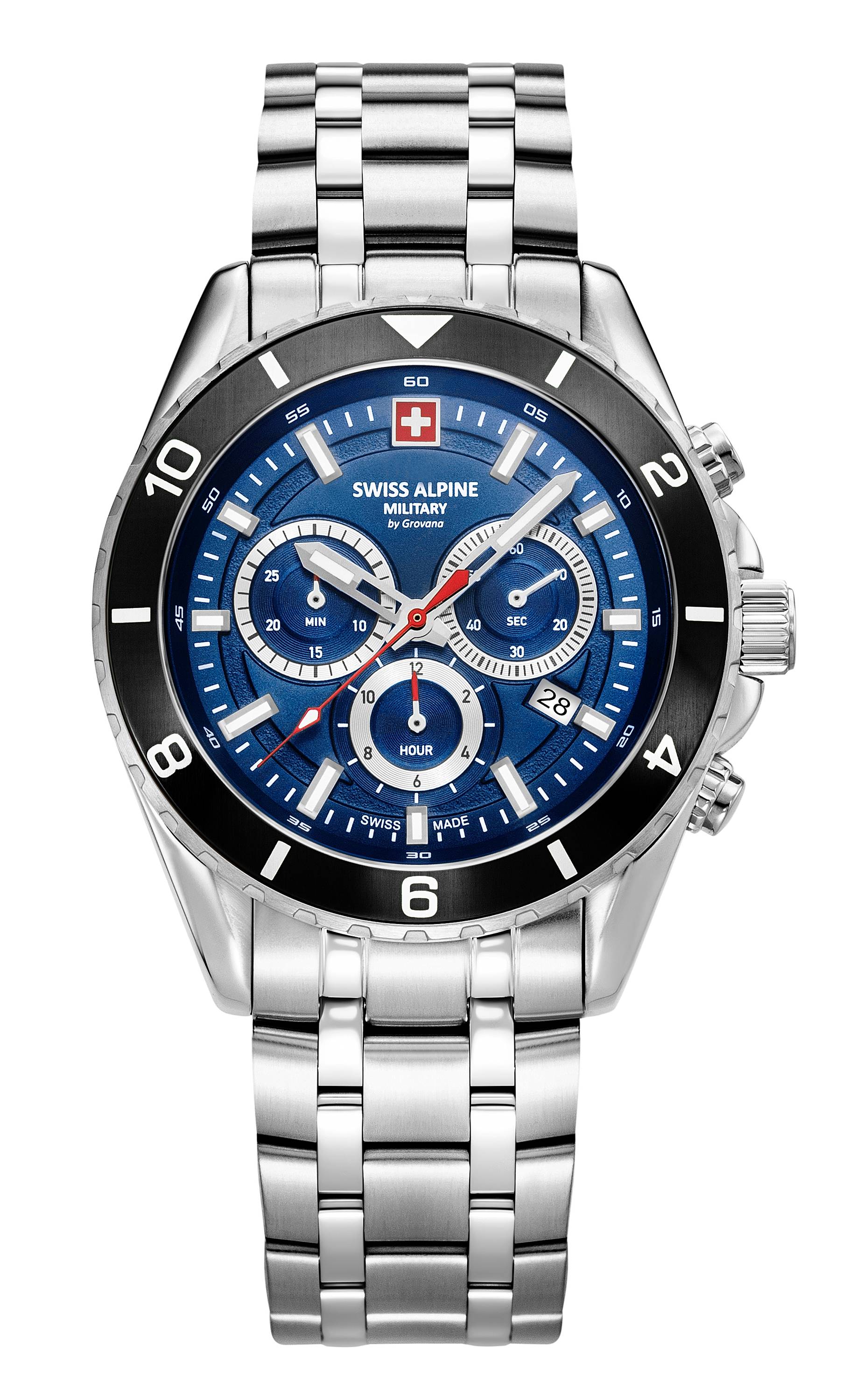 Swiss Alpine Military Herren Armbanduhr Sierra Chrono 7034.9136 ...