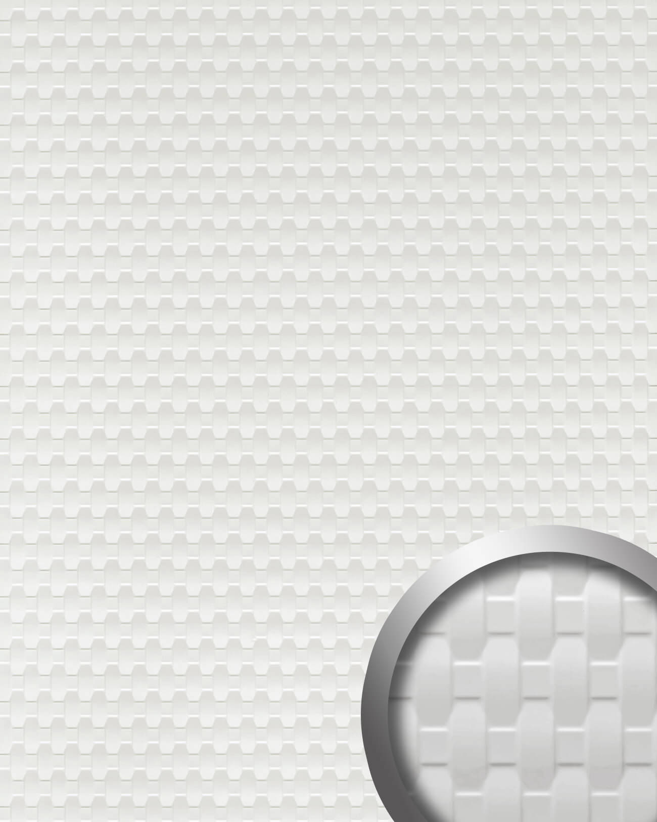 Design Panelling 3D WallFace 24954 RATTAN 20 Snow White Embossed Wall Design Panelling 3D WallFace 24954 RATTAN 20 Snow White Embossed Wall