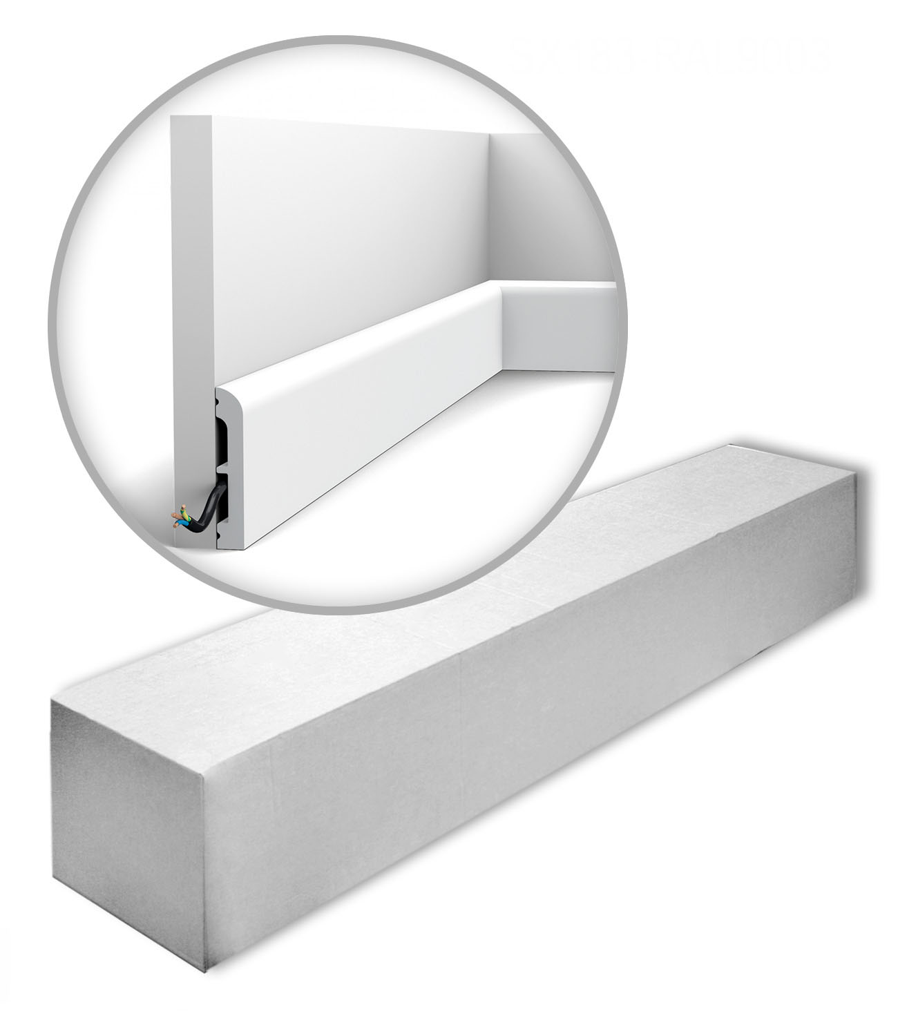 Orac Decor SX183 RAL9003 box 1 Karton SET Mit 34 Sockelleisten orac-decor-sx183-ral9003-box-1-karton-set-mit-34-sockelleisten