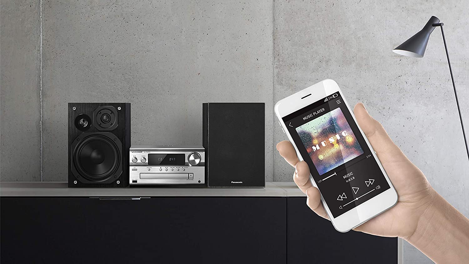 Panasonic SC-PMX94EG-S Stereoanlage HiFi-System 120W DAB+ Bluetooth USB silber | eBay