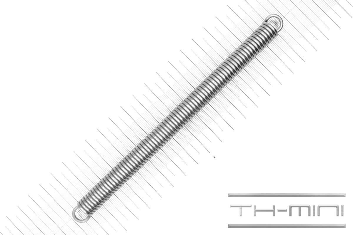Zugfeder Drahtstärke: 2mm, Außen Ø: 12mm, Einhängelänge: 170mm ...