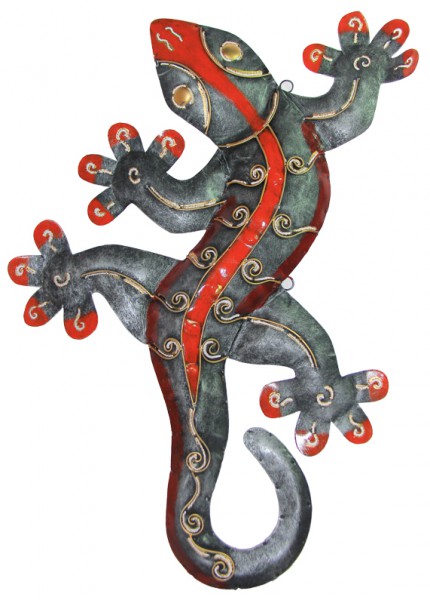 Deko-Gekko aus Metall, 2 Größen erhältlich | vendo-direkt.de