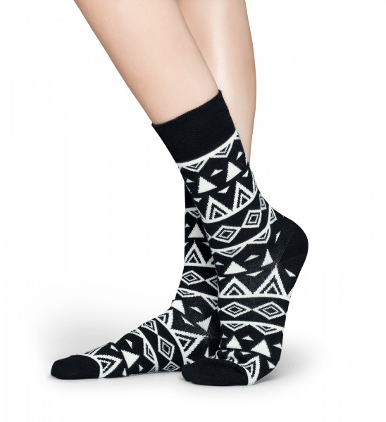 Happy Socks - Socken - Temple Sock, Inka, Tempel, Dreiecke, Rauten ...