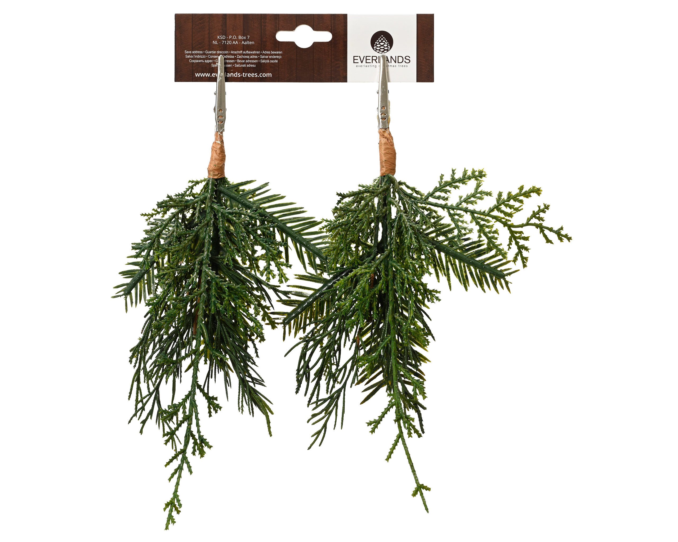 Künstliche Zweige mit Clip 22cm 2er Set | Kreativmarkt Butterfly