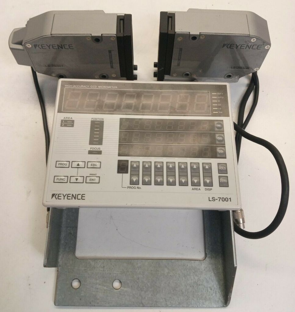 Keyence HIGH-ACCURACY CCD MICROMETER LS-7001 + LS-7030T / LS-7030R ...