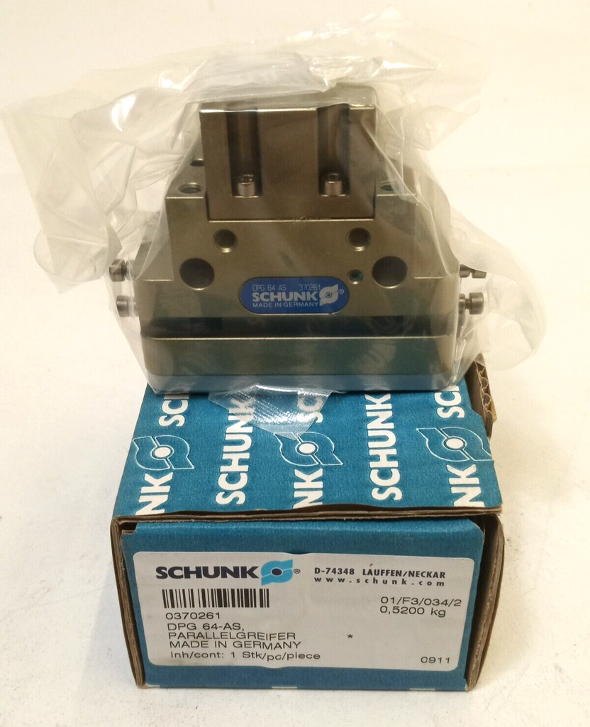 Schunk DPG 64-AS, 0370261 , 2 Finger Parallelgreifer Greifer | Komplett ...