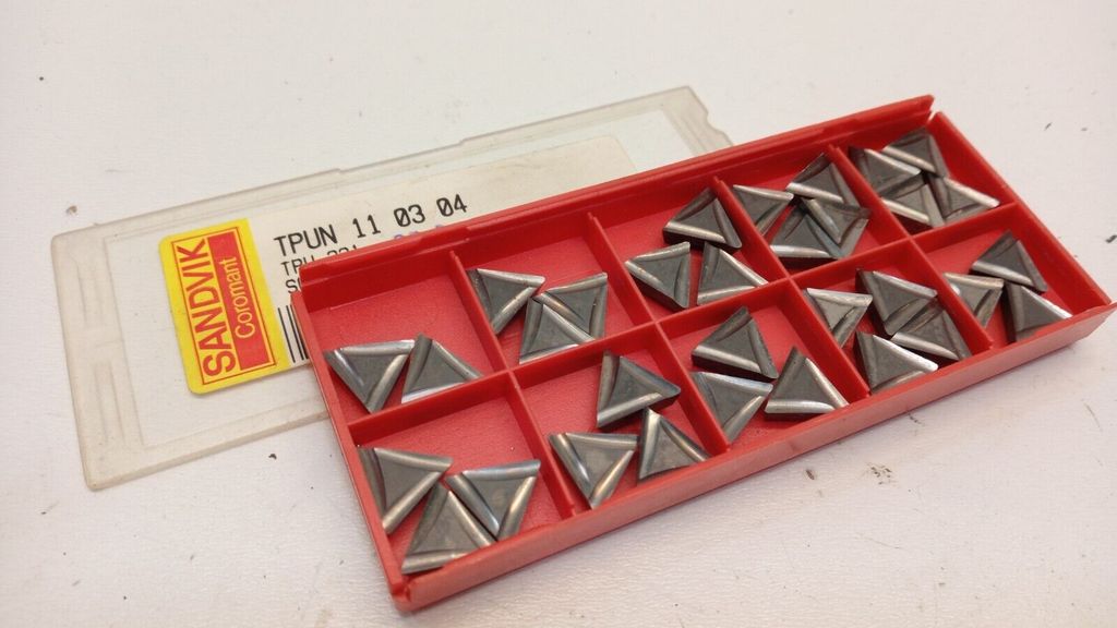 32x SANDVIK TPUN 03 4 TPU 221 S6 P40 Wendeplatten Wendeschneidplatten ...