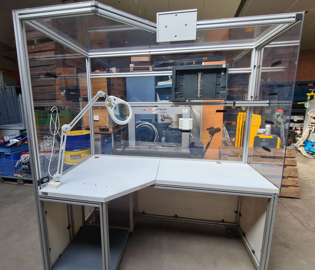 Bosch Rexroth Aluprofil Arbeitsplatz Werkbank Aluminiumprofil 45 mm ...