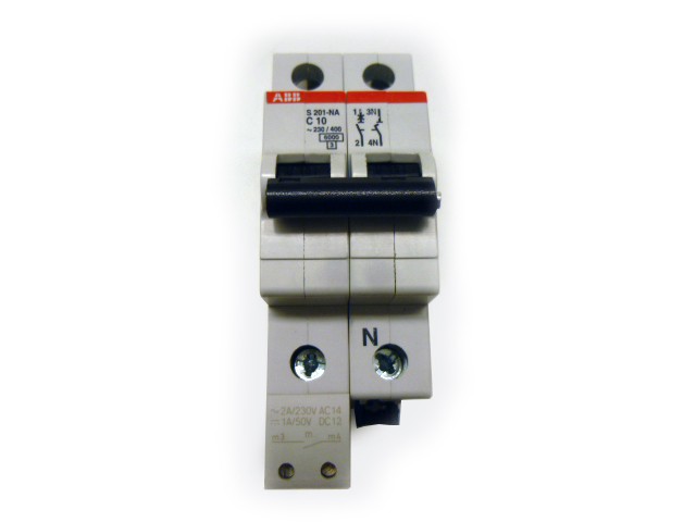 ABB Stotz S&J Sicherungsautomat Leitungsschutzschalter S201-C10NA | Komplett Konzept