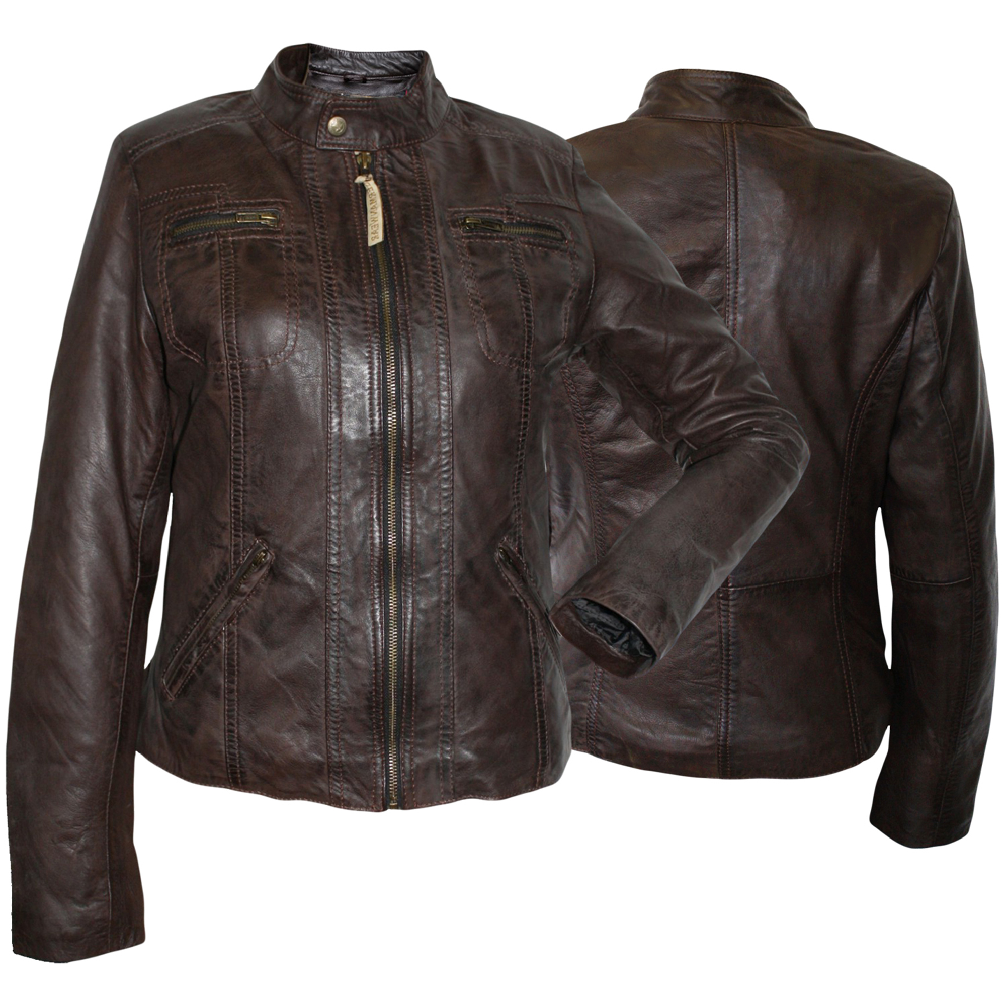 German Wear, Damen Lederjacke Trend Fashion echtleder Jacke aus Lamm ...