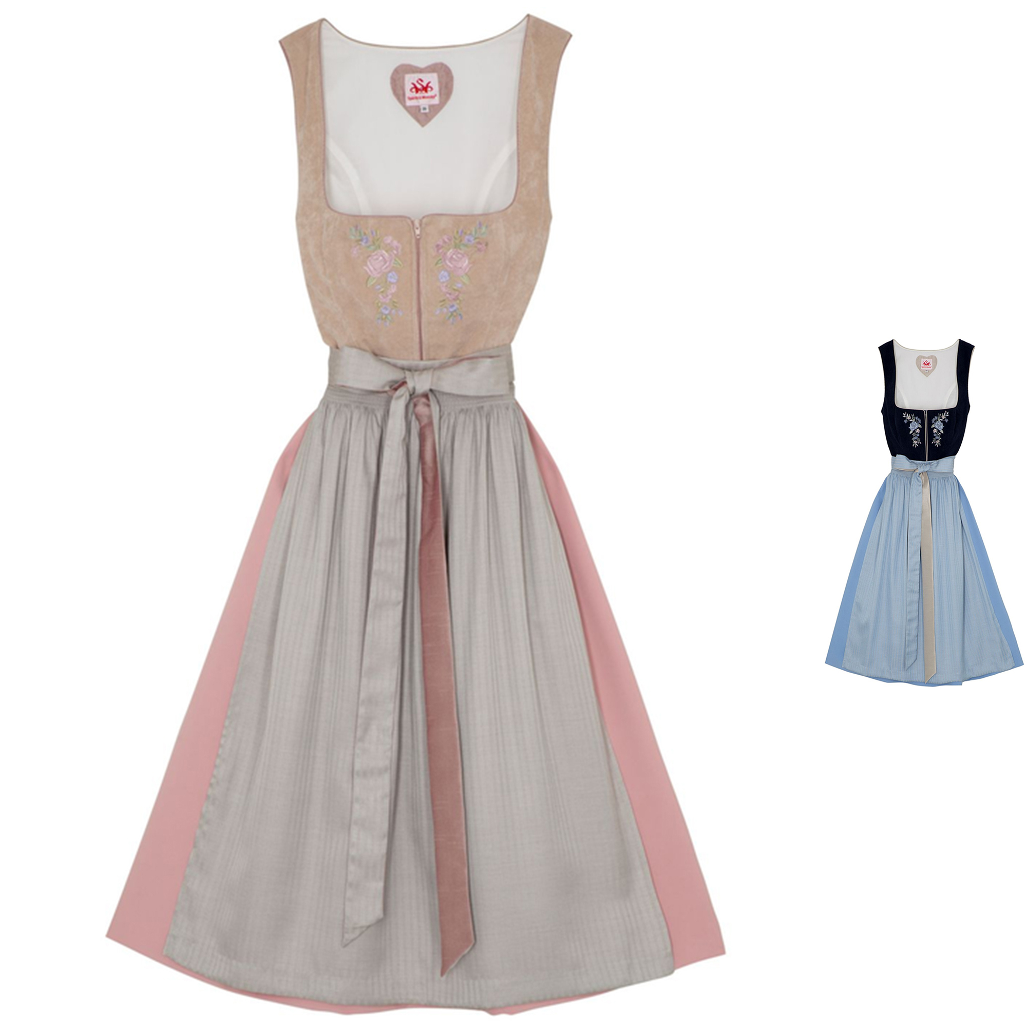 Spieth & Wensky Dirndl Dolly Lange-Dirndl Kleid 2-teiliges ...