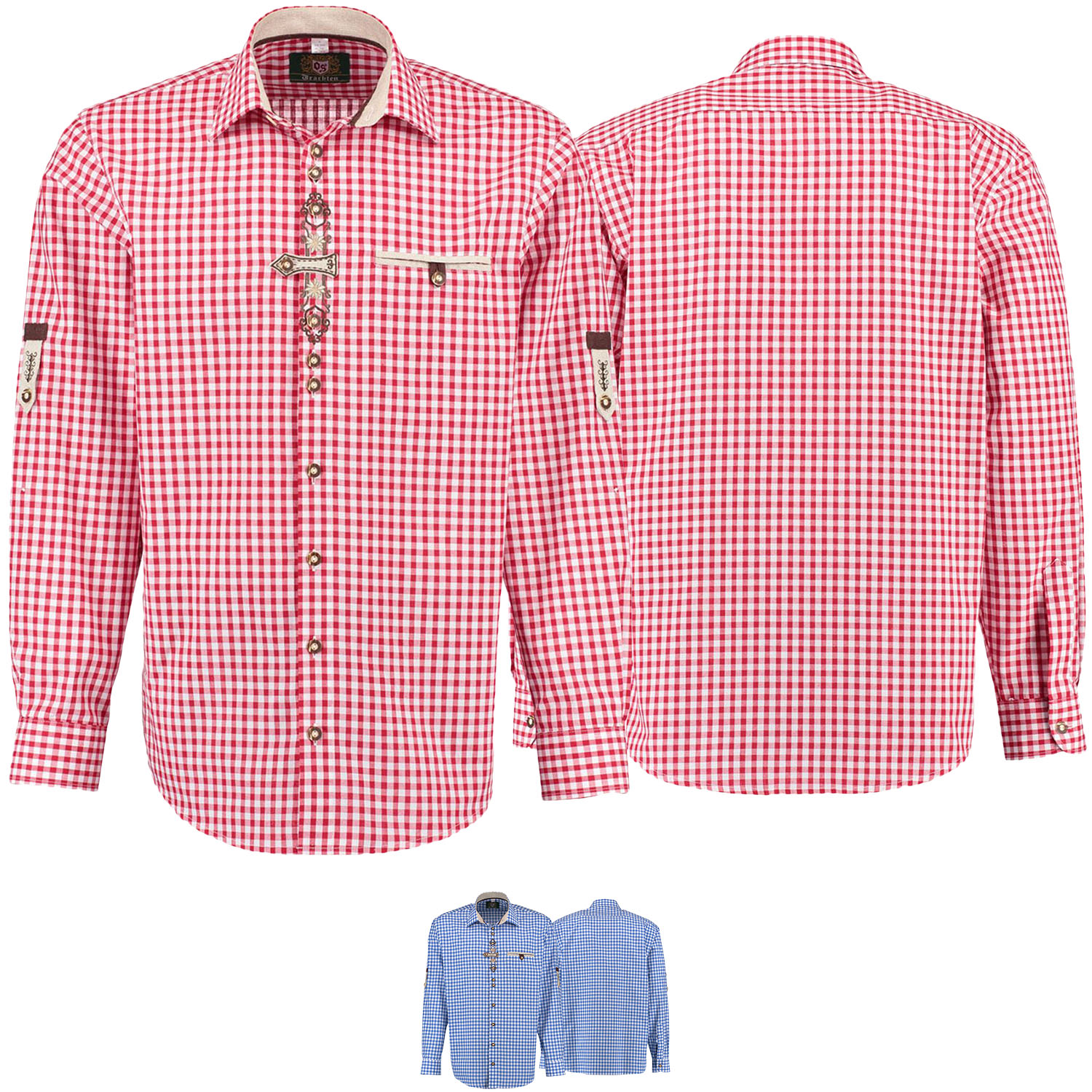 Bavarian Shirt for Lederhosen Embroidered | German Wear Shop