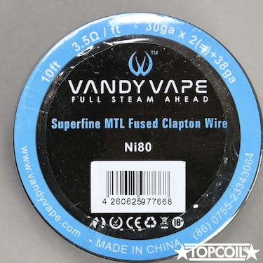 3m Superfine MTL Clapton Ni80 22.8 Ohm/m | topcoil-shop.de