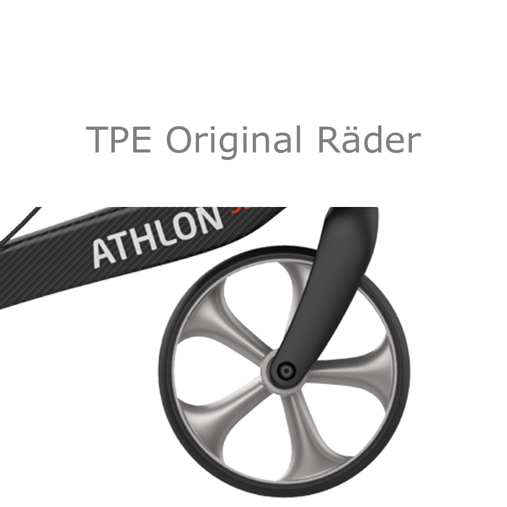 Athlon SL Superleicht Carbon-Rollator, mit Original-TPE-Räder, ab 5 kg ...