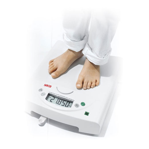 Säuglingswaage Seca 384, incl. Eichkosten elektrische Waage zur Messung ...