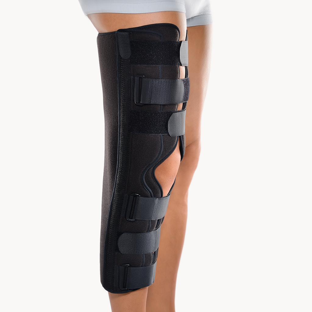 Bort Immob-Schiene mit Patella-Aussparung Knie-Schiene 3-teilig ...