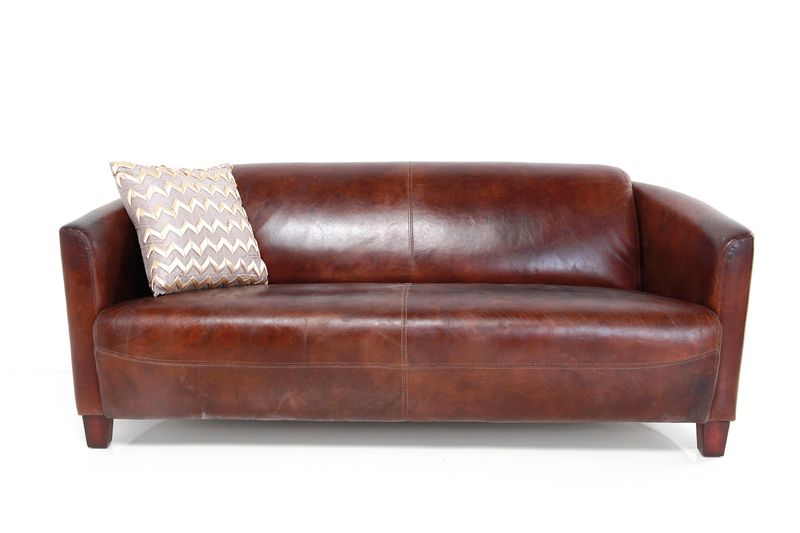 Cigar Leather Sofa | Baci Living Room