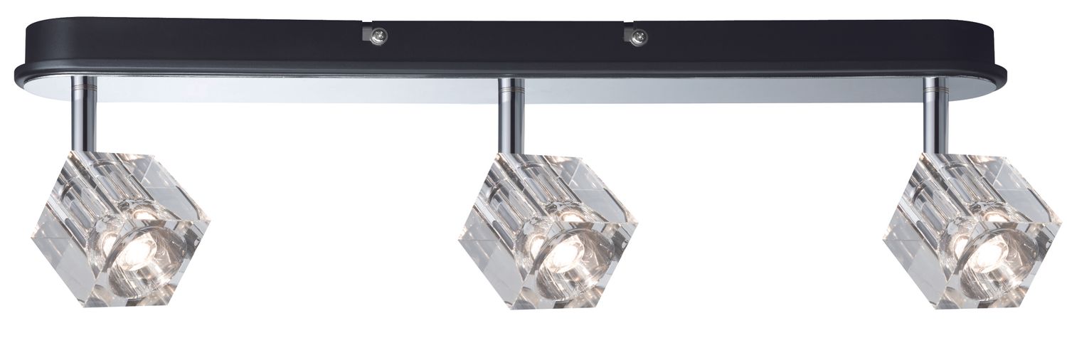 Paulmann Spotlights IceCube LED Balken 3x3W Chrom 230V Metall/Glas ...