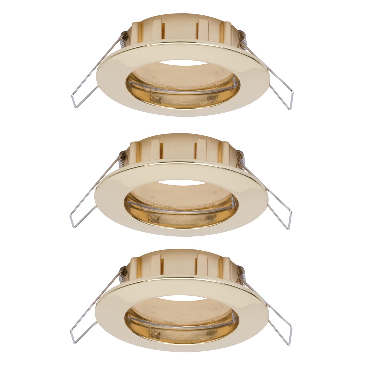 Paulmann 2easy Premium Einbauleuchten 3er Spot-Set IP44 starr 51mm Gold ...