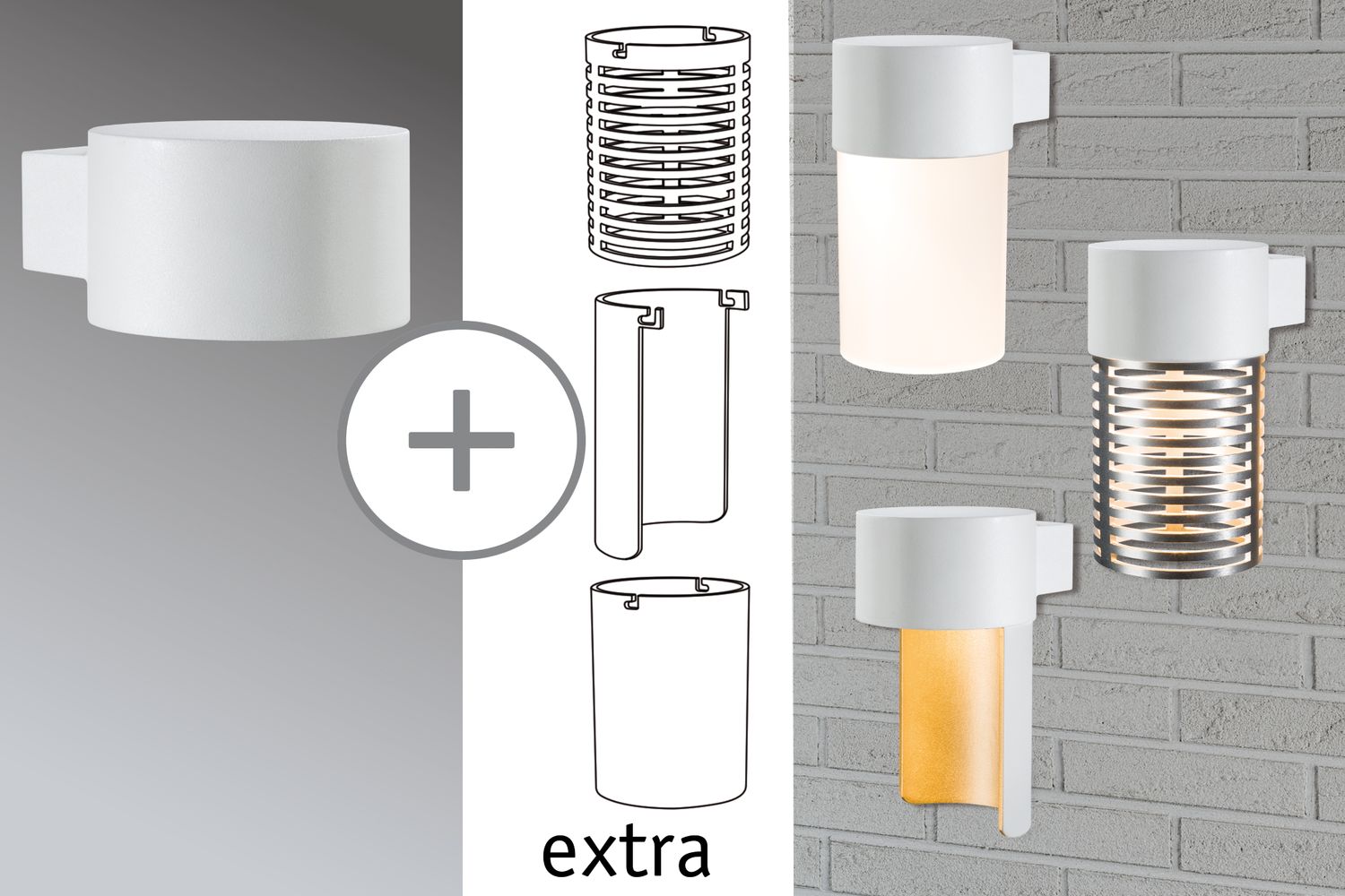 Paulmann Special Aufbauleuchte Set AmbientLED IP44 Wand LED 1x2,4W 230V ...