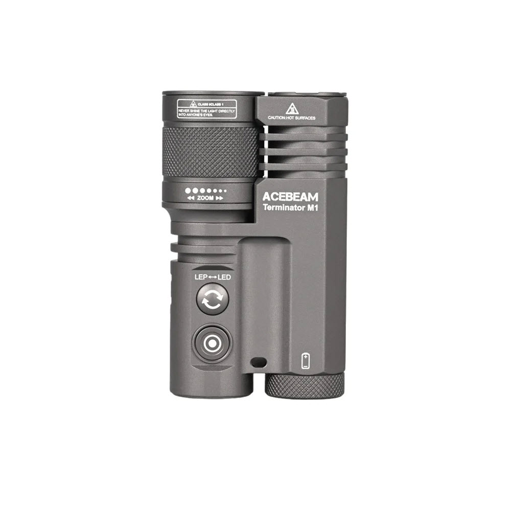 AceBeam LEP/LED Taschenlampe Terminator M1 Doppelkopf 3'500lm 1'600m 6'500K | SES Online Store