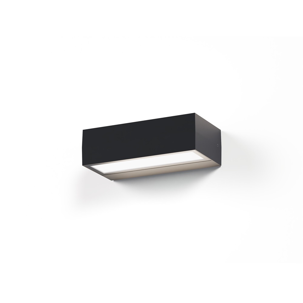 SANlicht Wandleuchte Kvader II 200x60mm 10W 800lm IP65 3000-4000K Alu ...