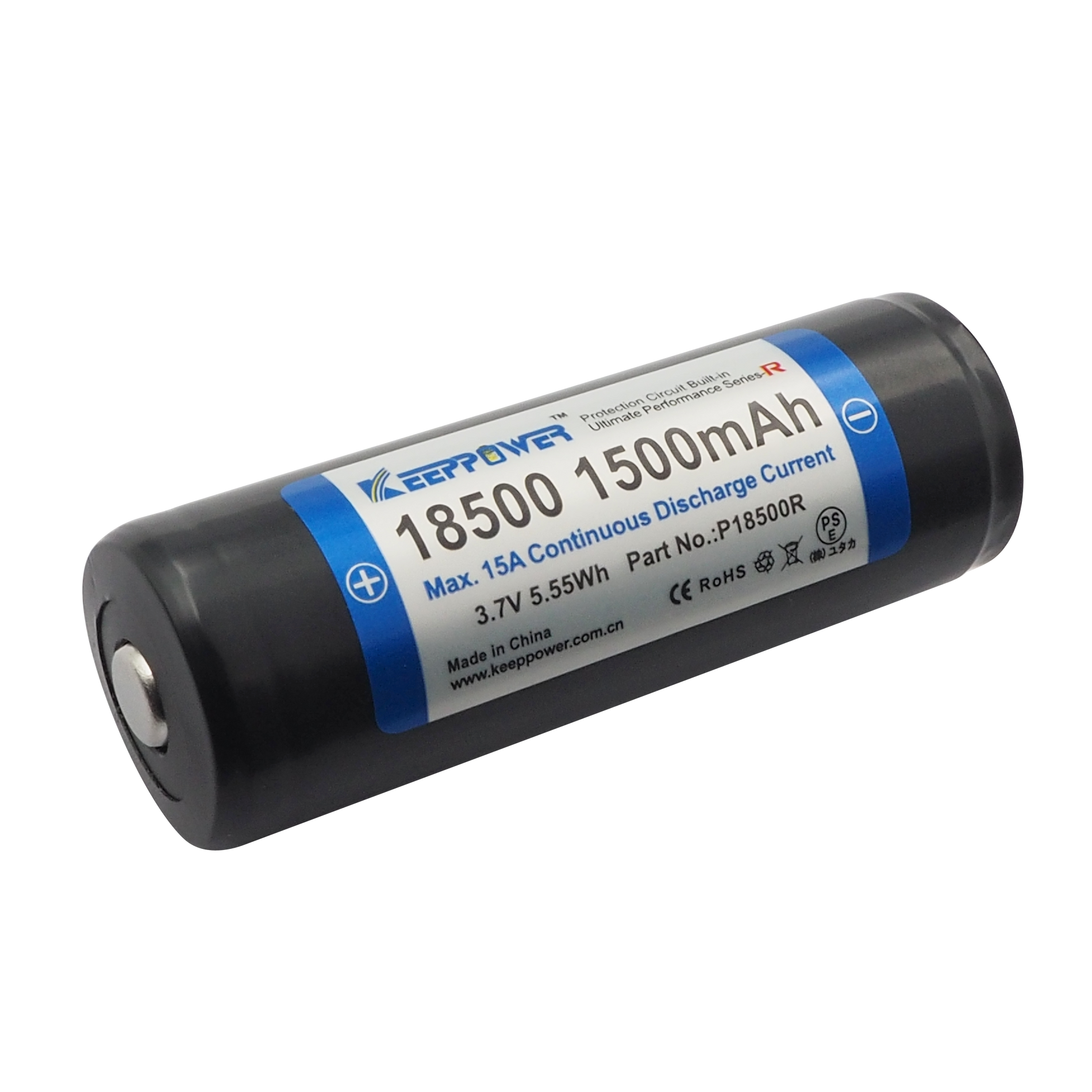 Keeppower 18500 - 1500mAh - R Serie 15A - P18500R 3,7V Li-Ionen-Akku ...