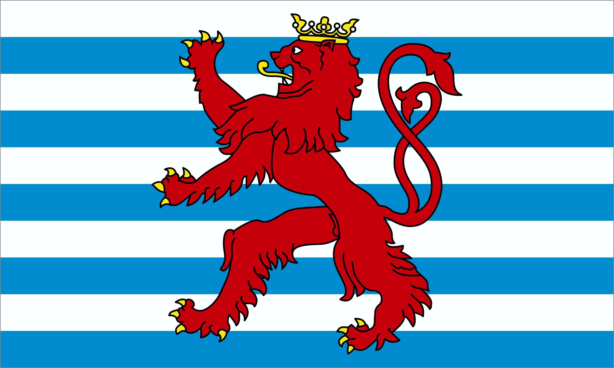 Sticker crest Luxembourg 85 x 65 mm Stickers Nationalities stickers