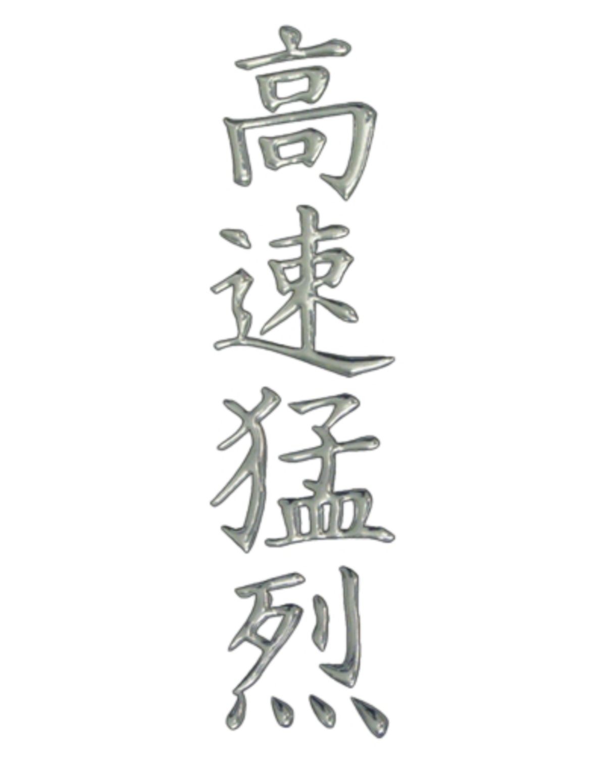 3D-Chrome-Sticker Fast and the Furious 205 x 55 mm | carstyling XXL