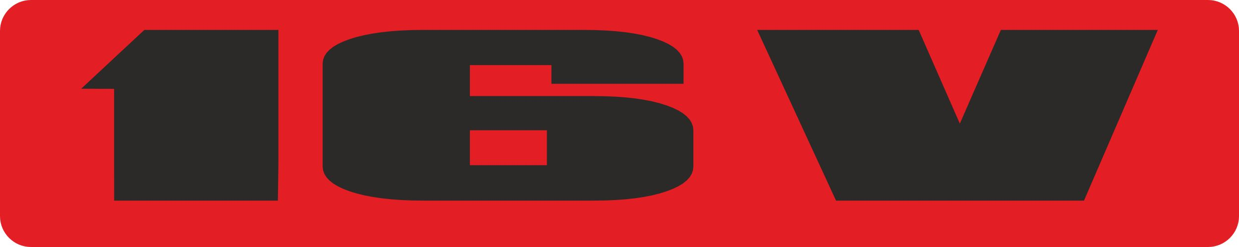 Sticker 16V dimension 20 x 100 mm | carstyling XXL