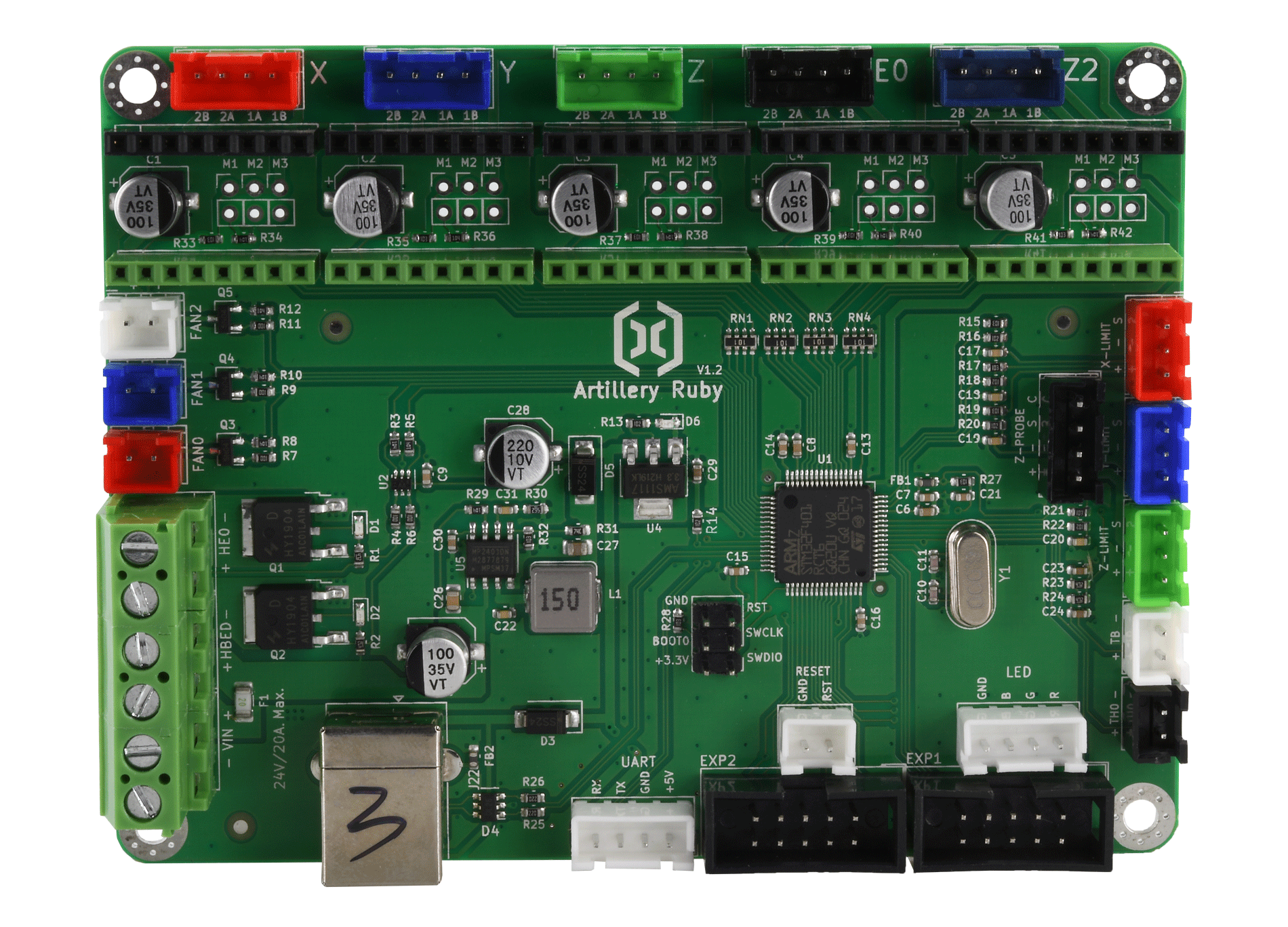 Artillery Genius Pro Sidewinder X2 32 bit Mainboard 3D Prima 3D Artillery Genius Pro Sidewinder X2 32 bit Mainboard 3D Prima 3D