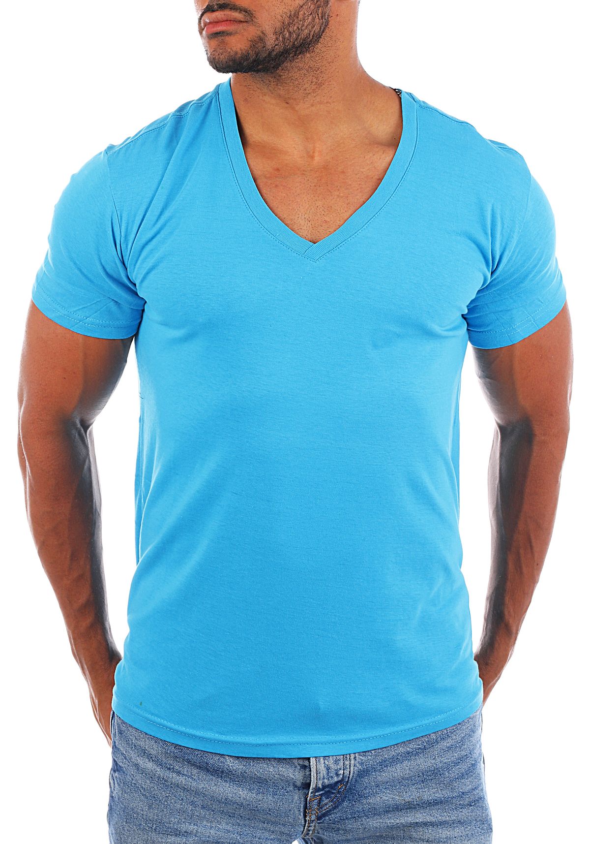 T Shirt Mit Tiefem V Ausschnitt Herren