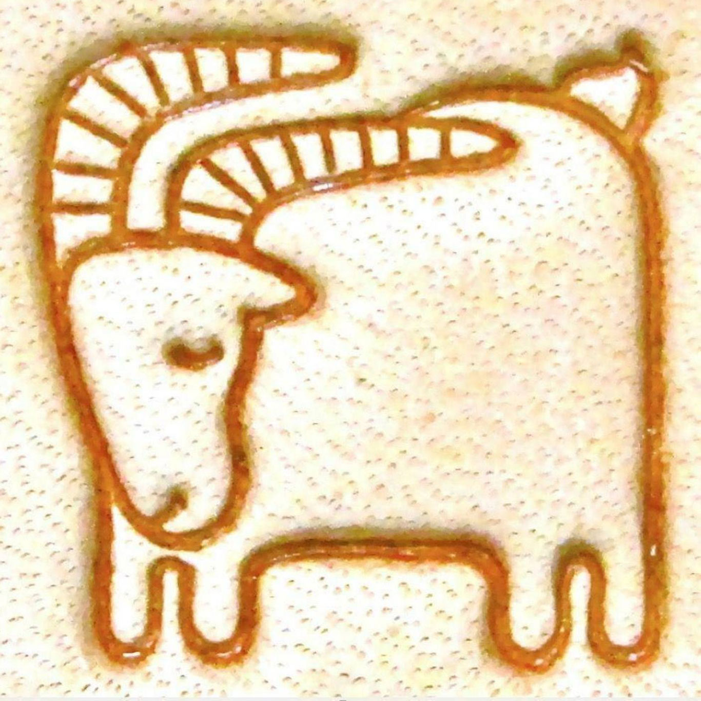 Craft Sha Leathercraft 16x16mm E695 Zodiac Sign Capricorn Pattern ...