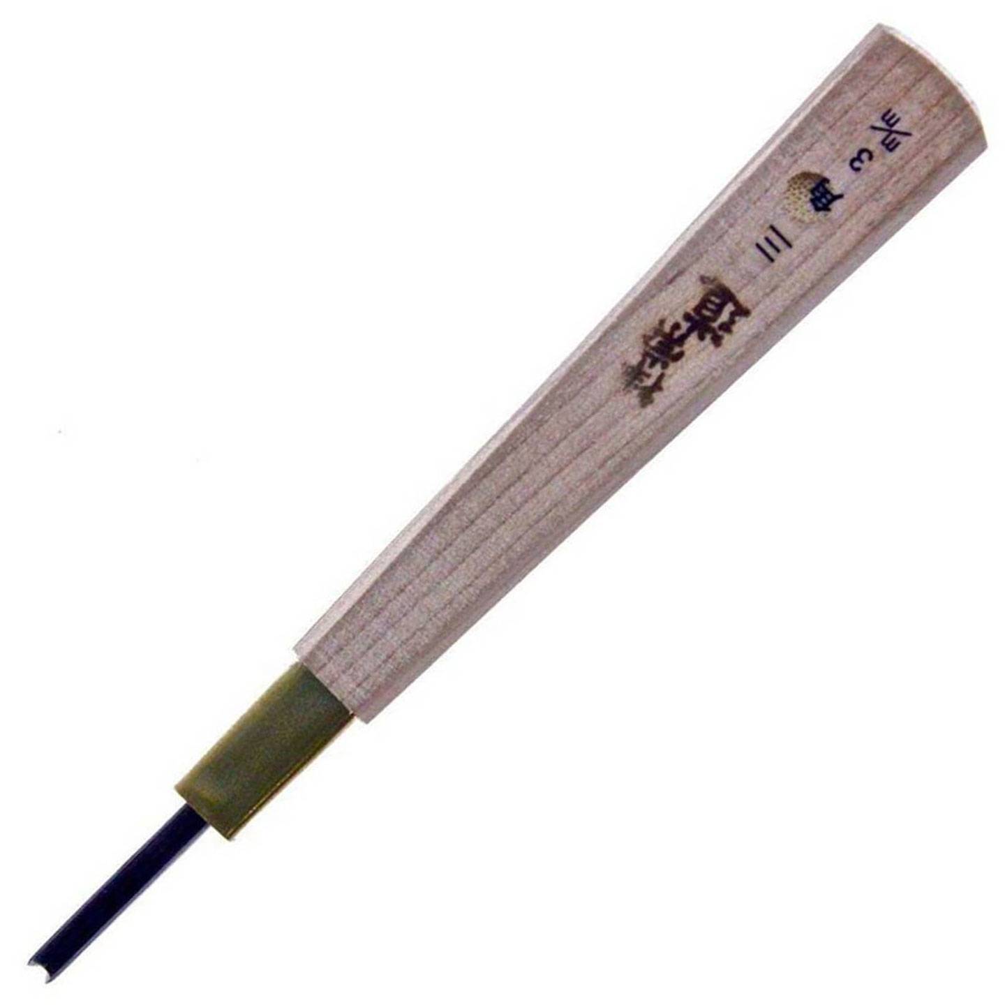 Michihamono Premium Wood Carving Small 3mm 60 Degree V Gouge Parting ...