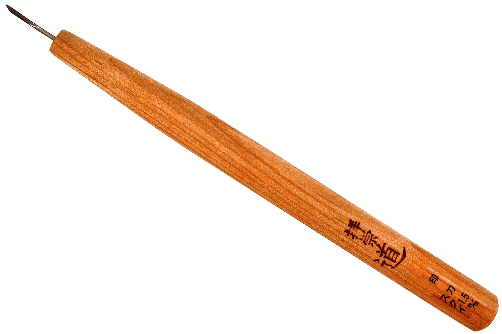Michihamono Short Bent Skew Chisel 1.5mm Micro High Speed Steel ...
